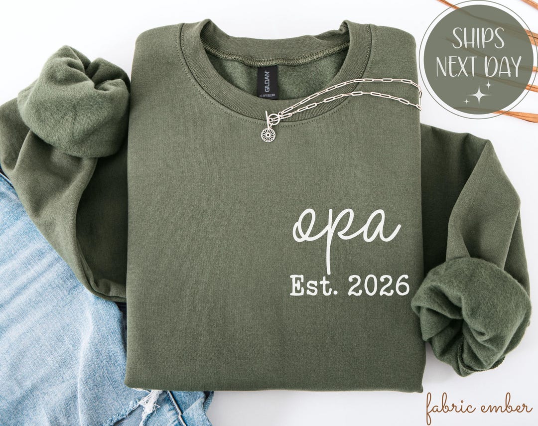 Opa Shirt Personalized With Year, German Family Gift, Opa Sweatshirt - Etsy
