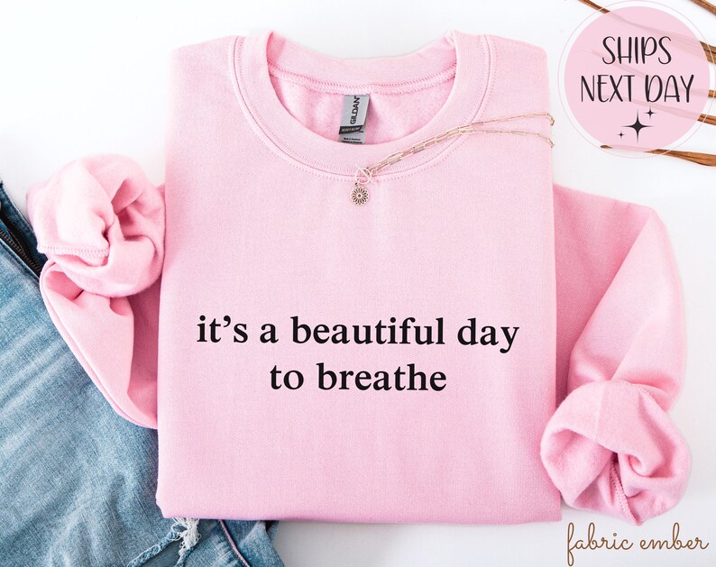 Mindfulness Sweatshirt, Breathing Quote Tee, Calm Yogi Gift - Etsy