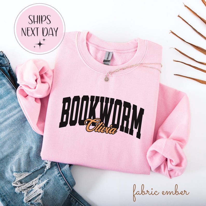 Custom Bookworm Sweatshirt, Book Club Tee - Etsy