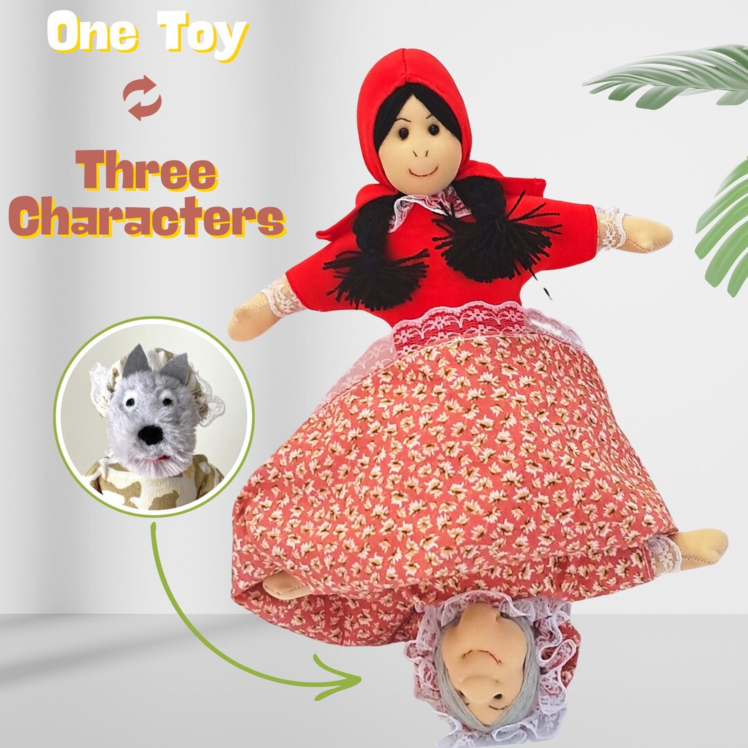 Multi-character Doll | Reversible Toy | Handmade Toy | Little Red ...