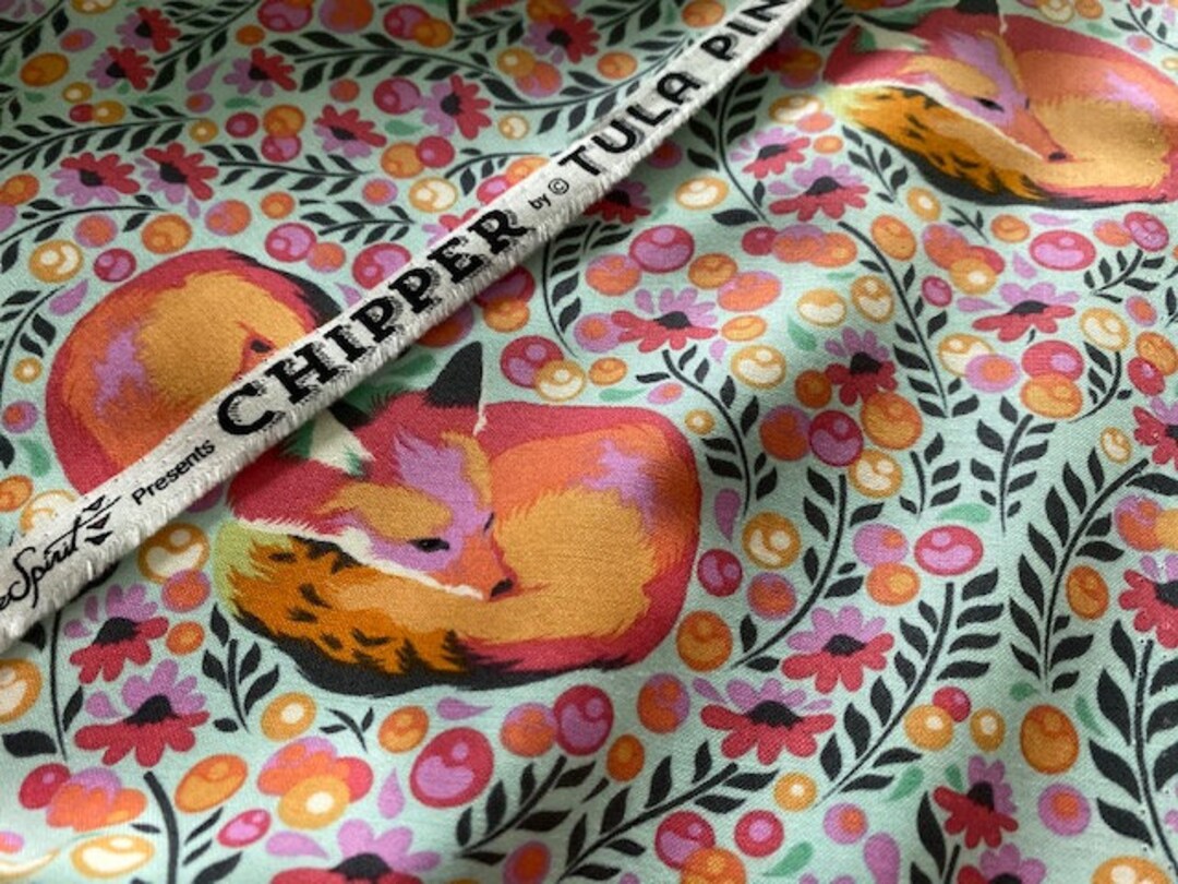 RARE. Fox Nap Foxnap Chipper in Sorbet Orange by Tula Pink - Etsy