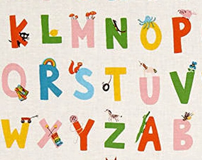 RARE Heather Ross Kinder Alphabet in White - Etsy