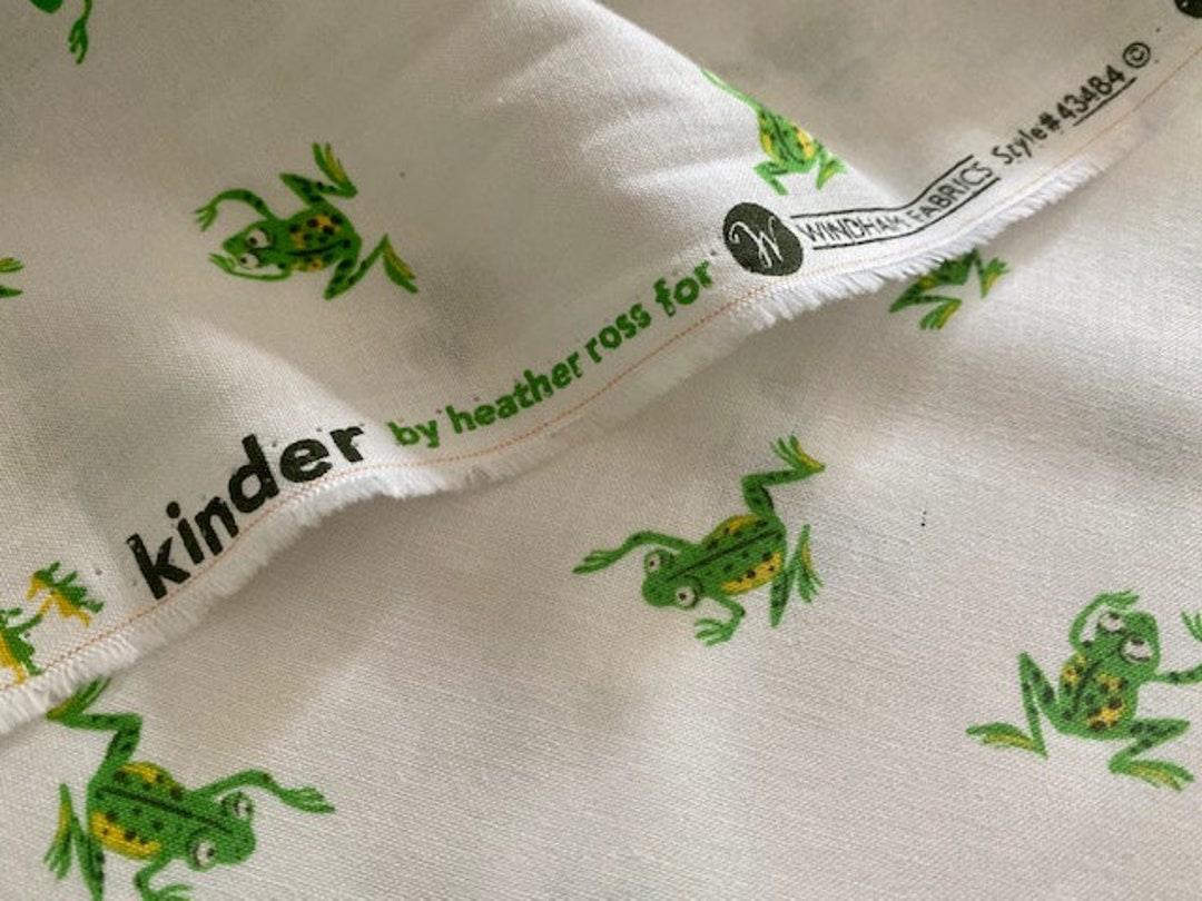 SALE. RARE. Heather Ross Kinder Frogs - Etsy