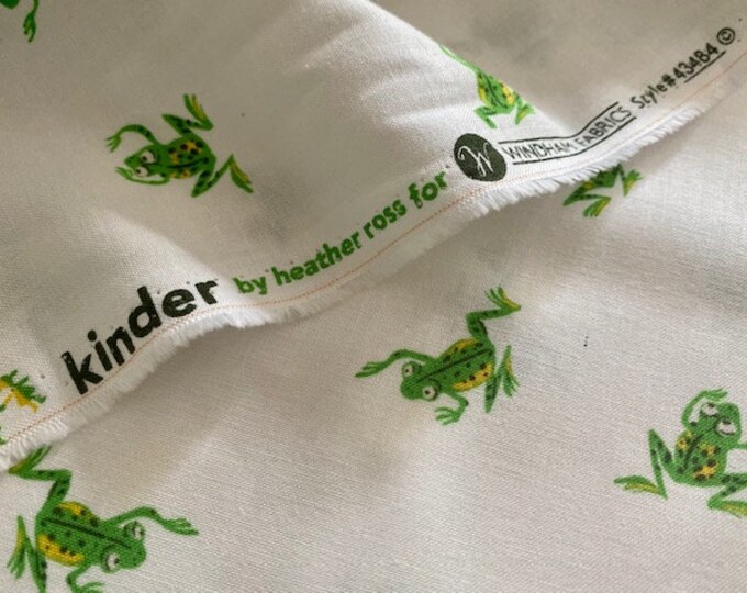 SALE. RARE. Heather Ross Kinder Frogs - Etsy