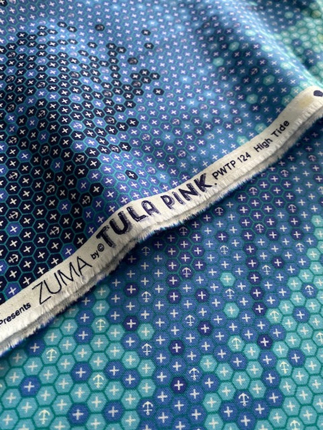 RARE Tula Pink Zuma Tower High Tide in Aquamarine - Etsy