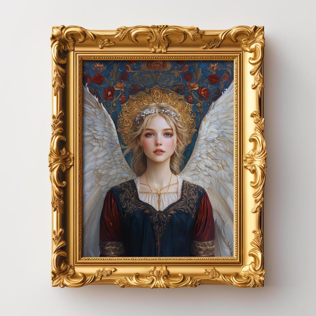 Regal Celestial Angel – Divine Light, Renaissance-inspired Angelic ...
