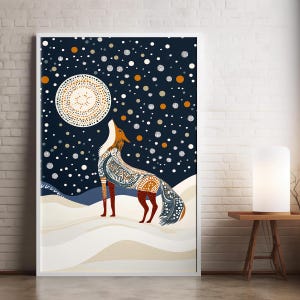Howling Wolf and Moon – Mystical and Decorative Art Print - Etsy
