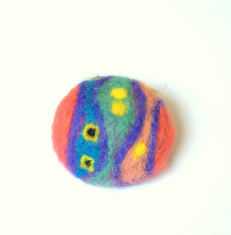 Felted pincushion purple wool pin cushion G. Klimt Emilie | Etsy