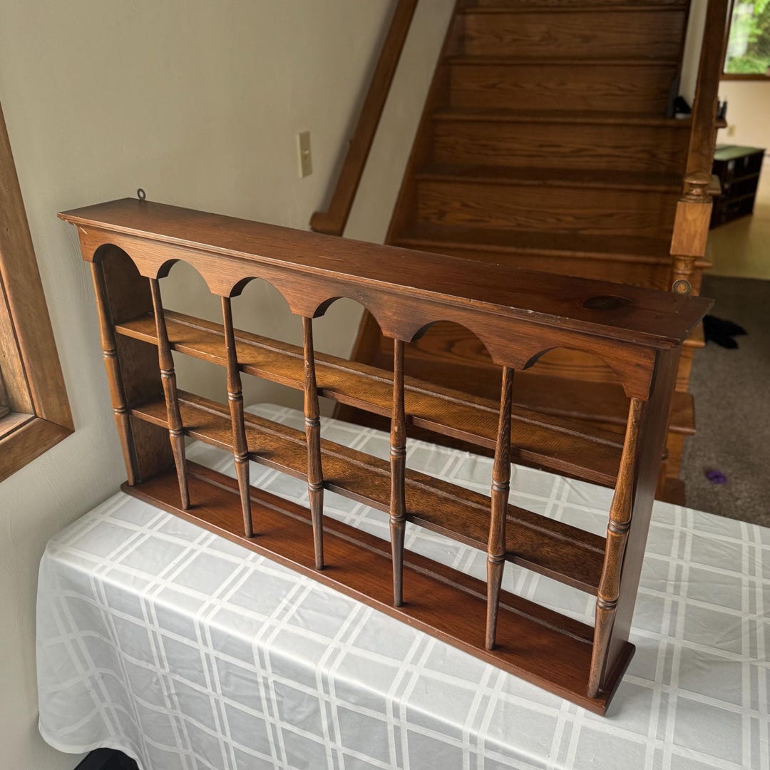 Wooden Teacup and Saucer Display Shelf - Etsy