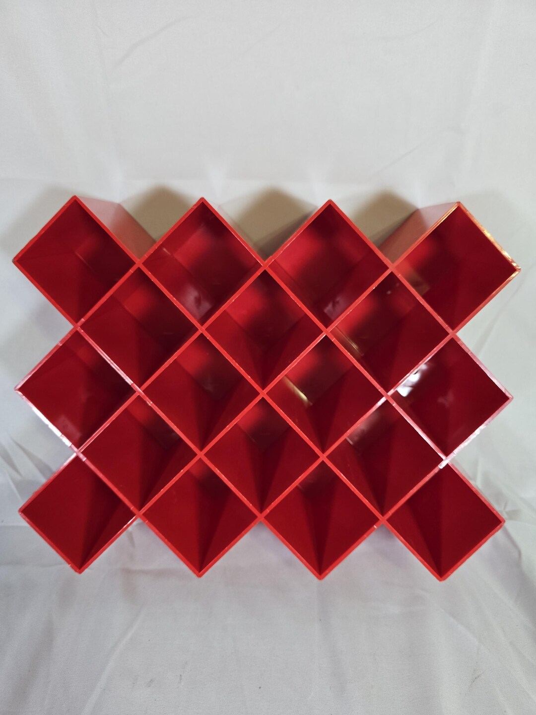 Vintage Copco Red Honeycomb Spice Rack - Etsy