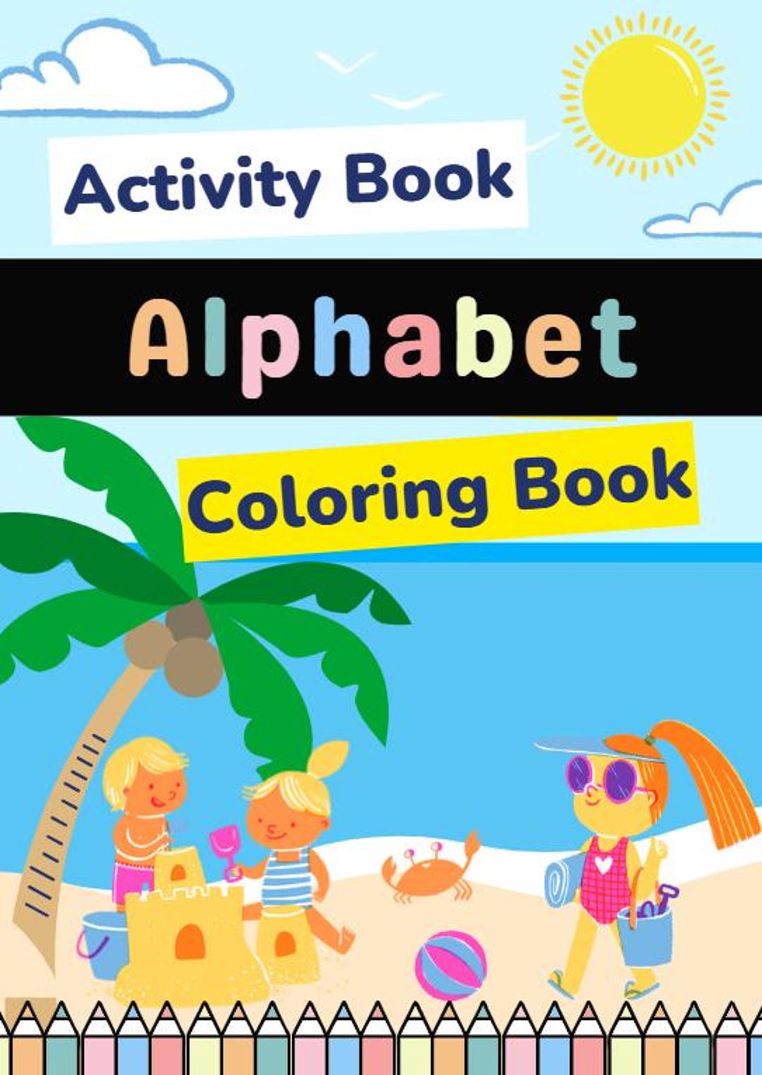 Educational Busy Book Alphabet Coloring Book for Toddlers & Kids Canva ...