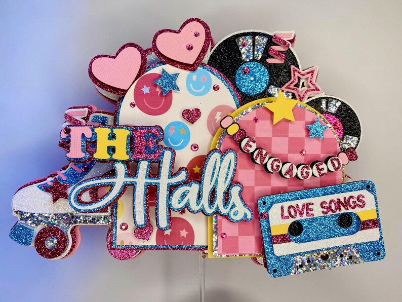Preppy Smiley Face Friendship Bracelet Themed Cake Topper - Etsy