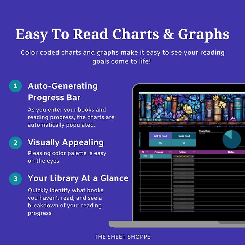 Reading Tracker Spreadsheet, Google Sheets Template, Book Log, Reading ...