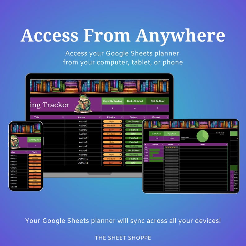 Book Tracker Spreadsheet Google Sheets Book Series Tracker Reading List Google Sheet Reading ...