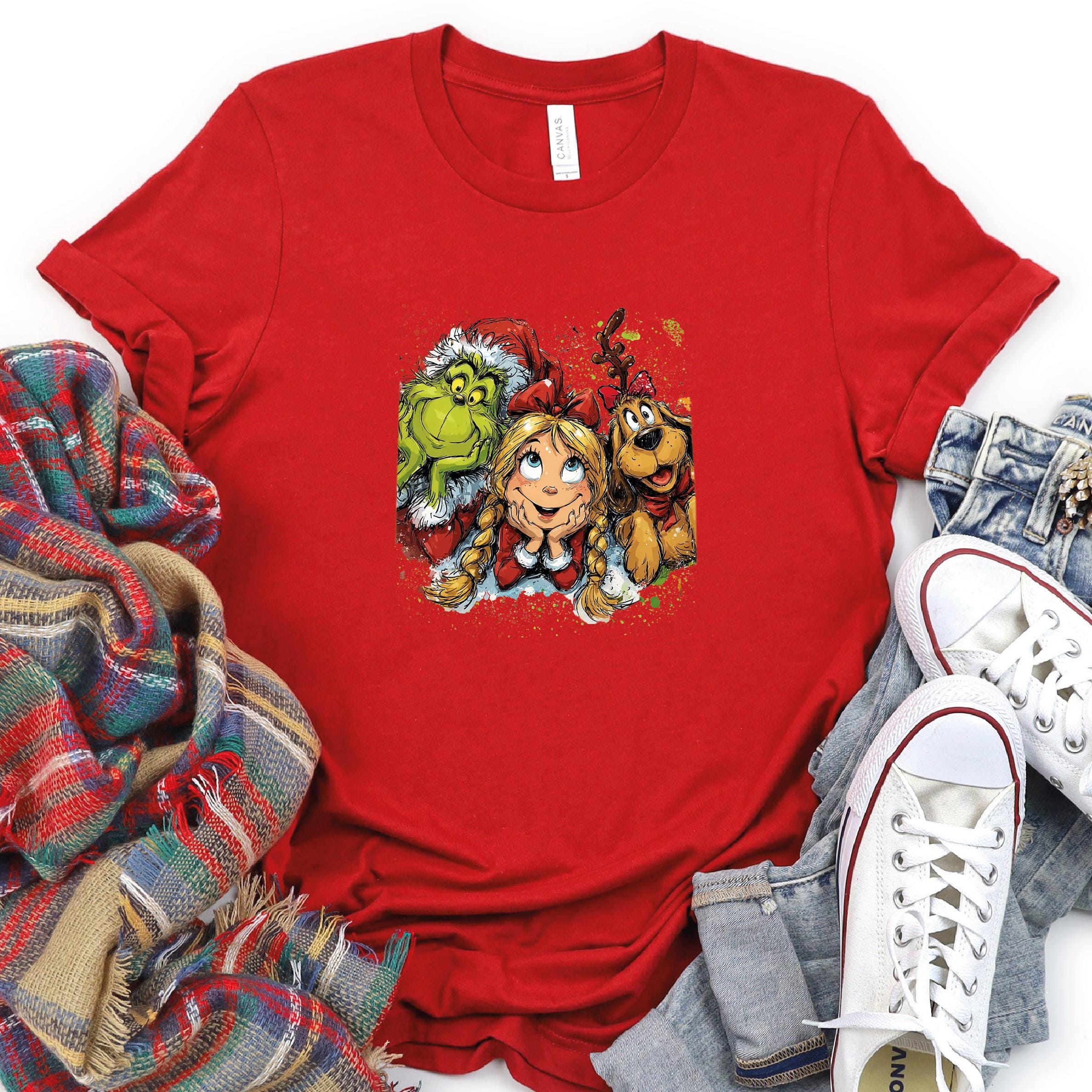 Retro Grinch Christmas DTF Transfer: Holiday Shirt Design - Etsy