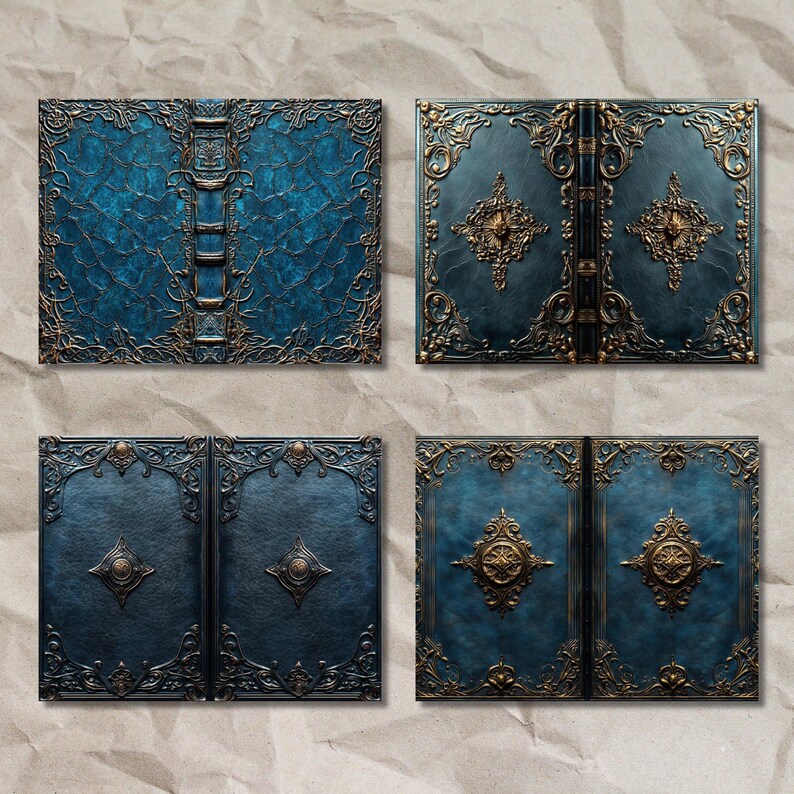 Vintage Book Cover Pages: Shabby Chic Green Journal Kit (digital ...