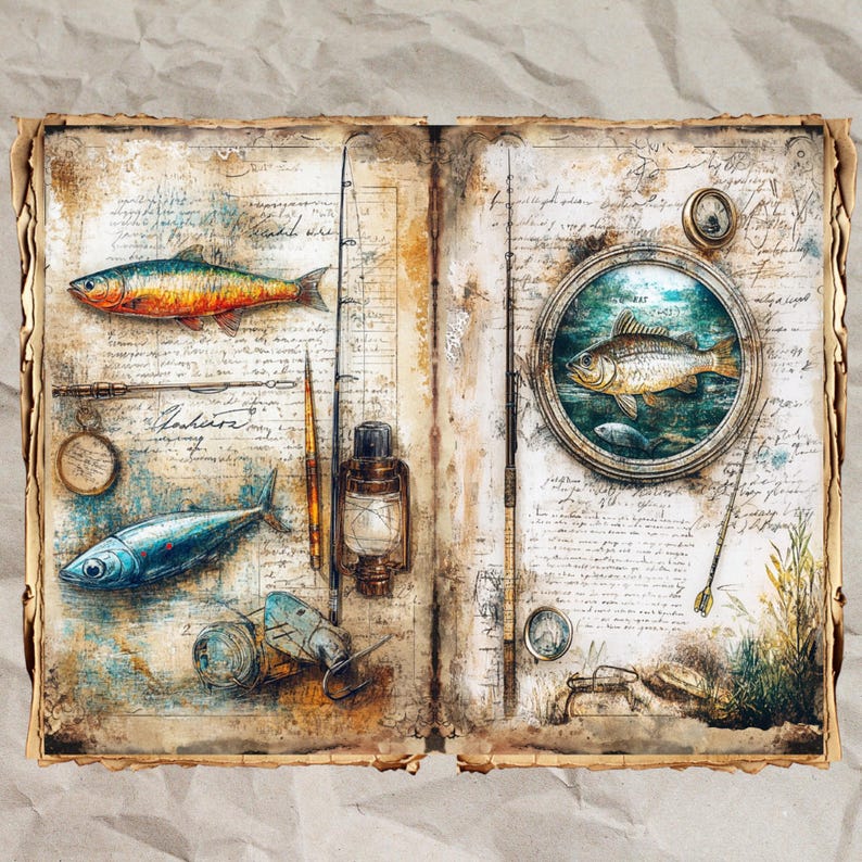 Hooked on Nostalgia – Vintage Fishing Ephemera Pack | Vintage Junk ...