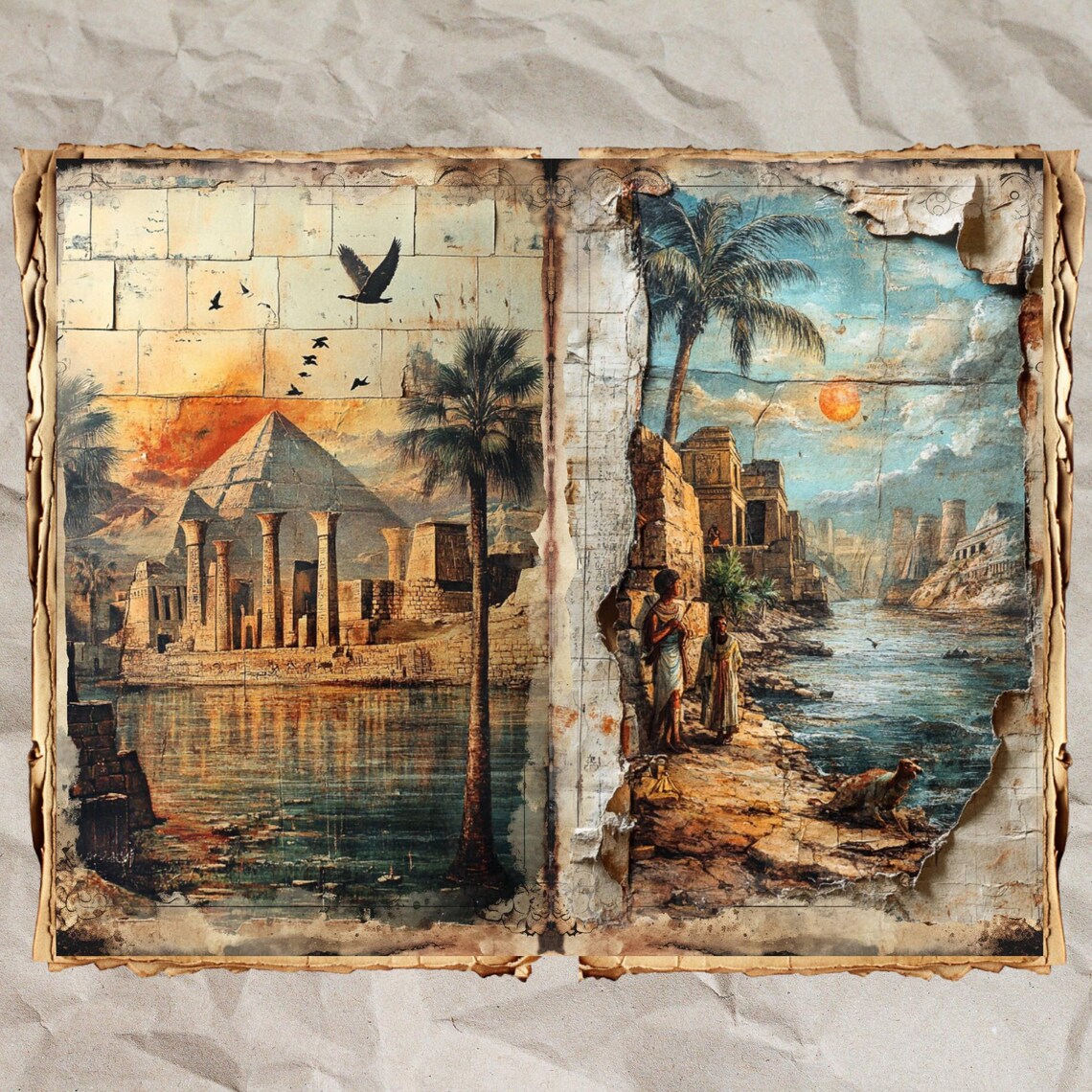 Ancient Egypt Junk Journal Kit: Vintage Egyptian Ephemera (48 JPEG) - Etsy