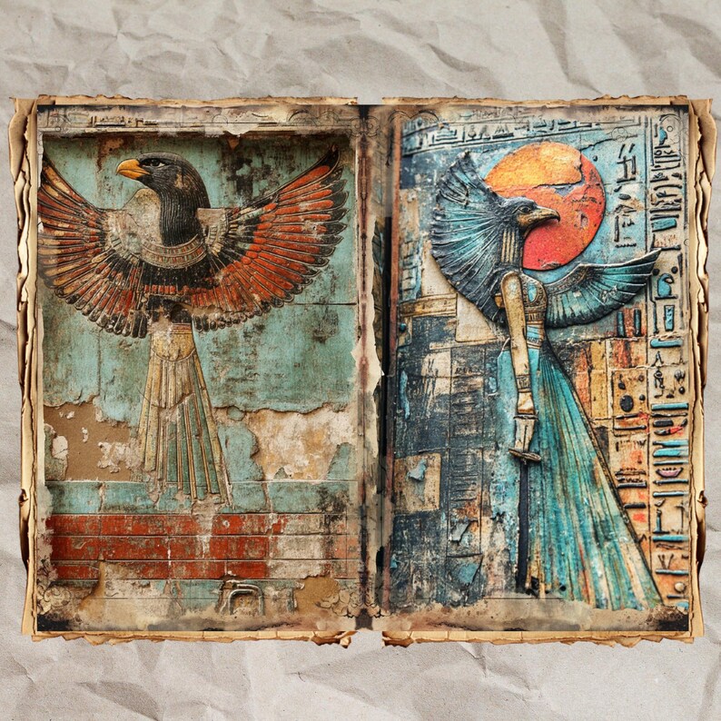 Ancient Egypt Era Junk Journal Printable Pages Vintage Egyptian Collage ...