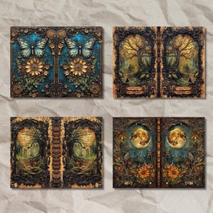 Spellbound Book Covers | Ancient Cover Pages Junk Journal Kit | Vintage ...