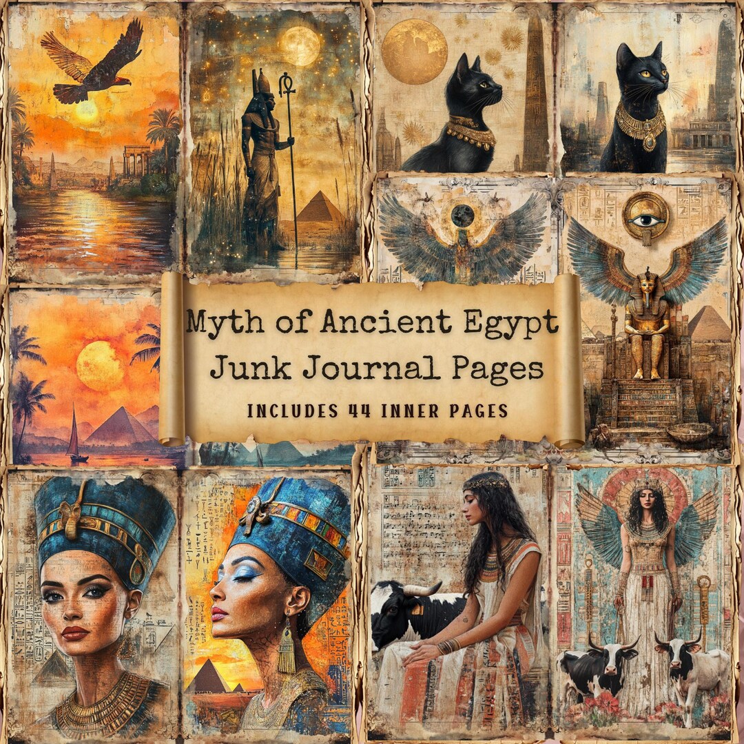 Ancient Egypt Junk Journal Kit: Shabby Chic Ephemera (44 JPEG) - Etsy