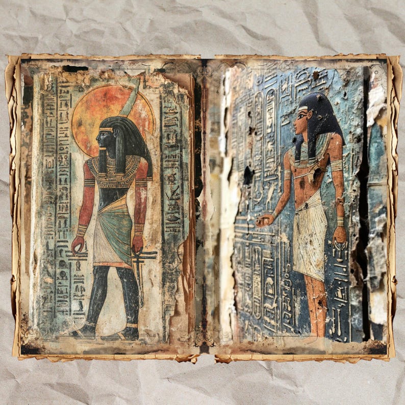 Ancient Egypt Era Junk Journal Printable Pages | Vintage Egyptian ...