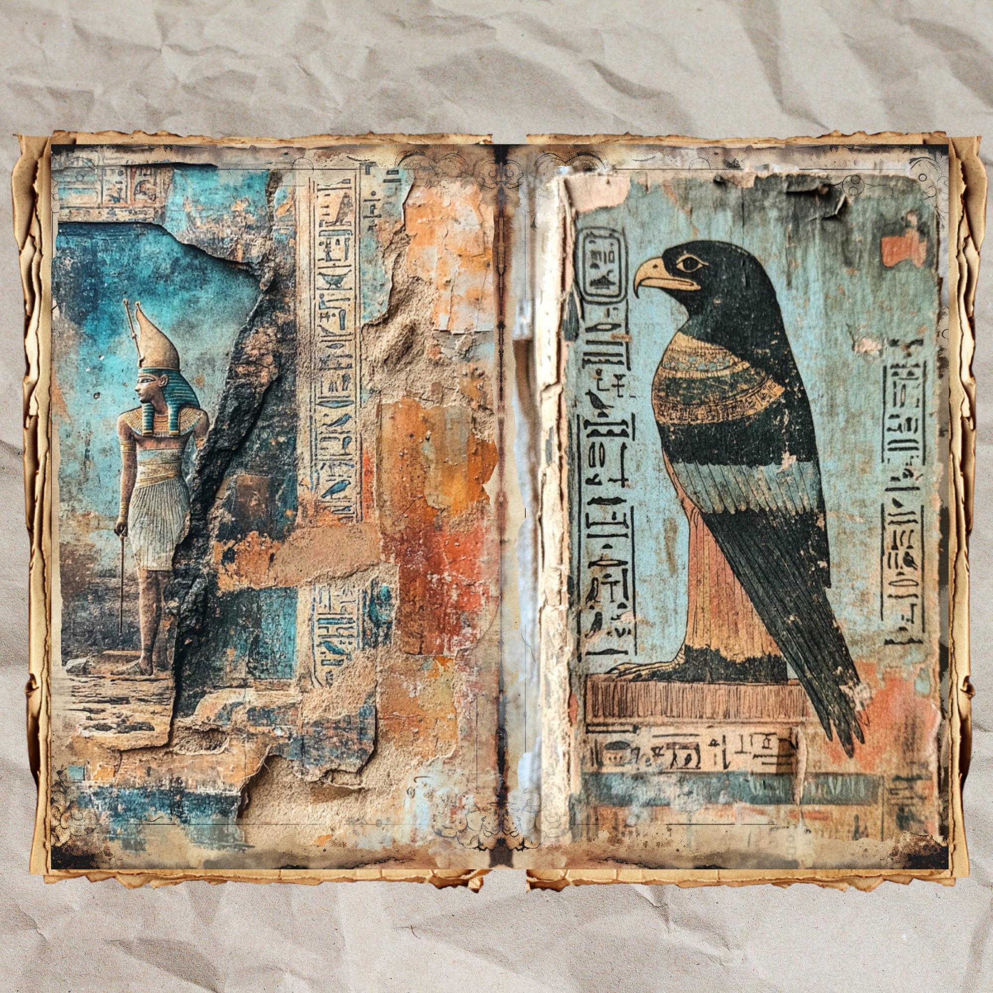 Ancient Egypt Era Junk Journal Printable Pages | Vintage Egyptian ...