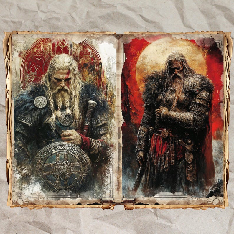 Viking Junk Journal Printable Kit: Nordic Ephemera, Scrapbook Pages (52 ...