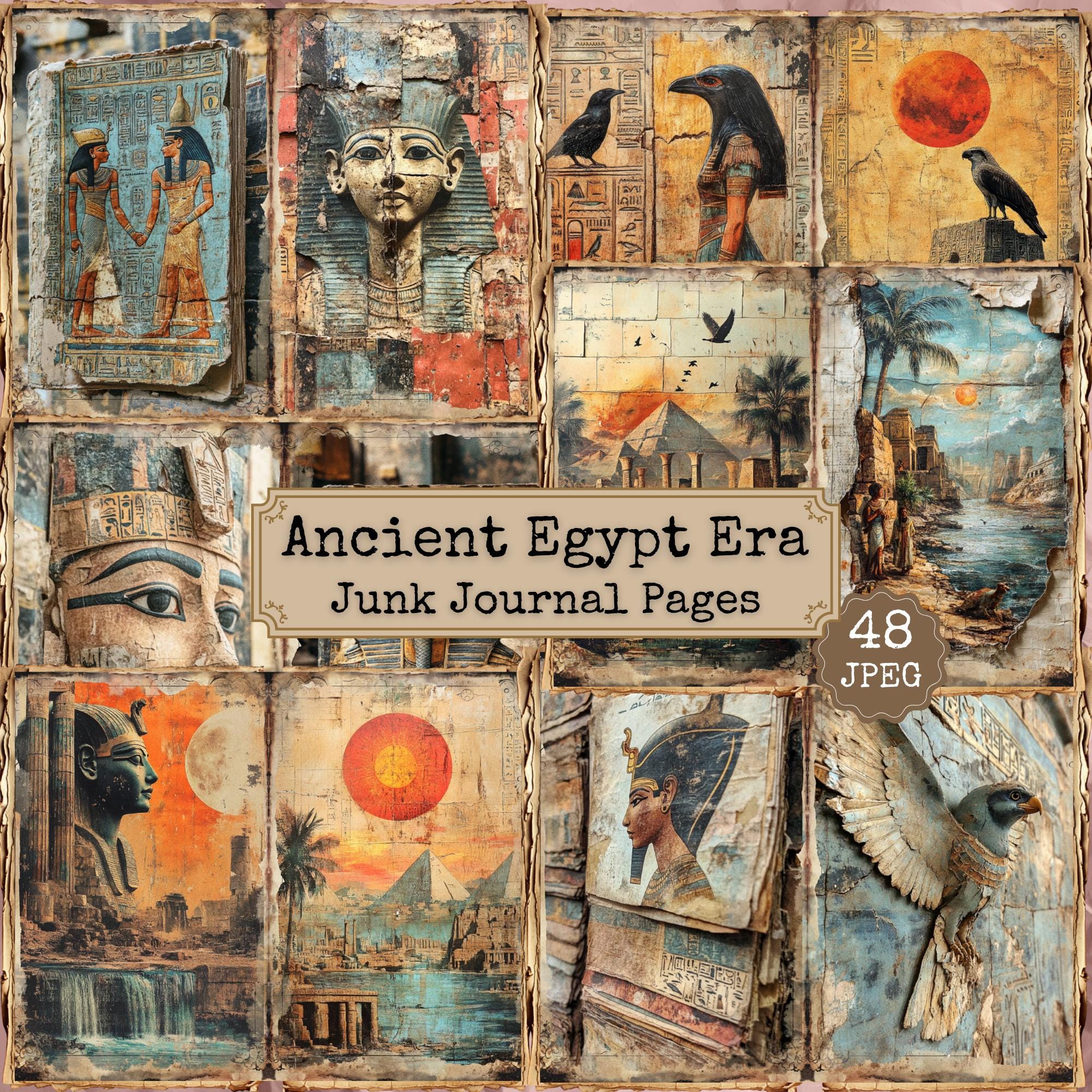 Ancient Egypt Junk Journal Kit: Vintage Egyptian Ephemera (48 JPEG) - Etsy