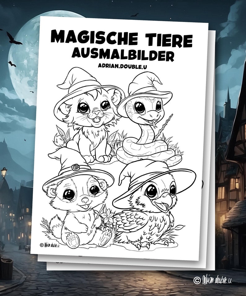 Adrian.double.u Magical Animals Coloring Pages 2024 to Print Yourself ...