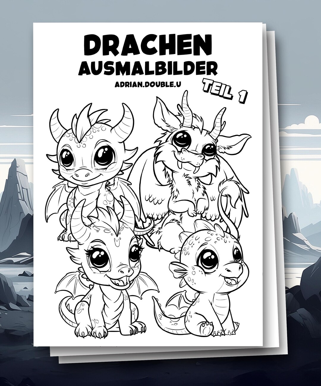 Adrian.double.u Dragons Part 1 Coloring Pages 2024 to Print Yourself ...