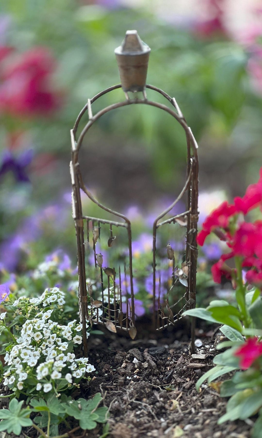 Miniature Fairy Garden Gated Arch - Etsy