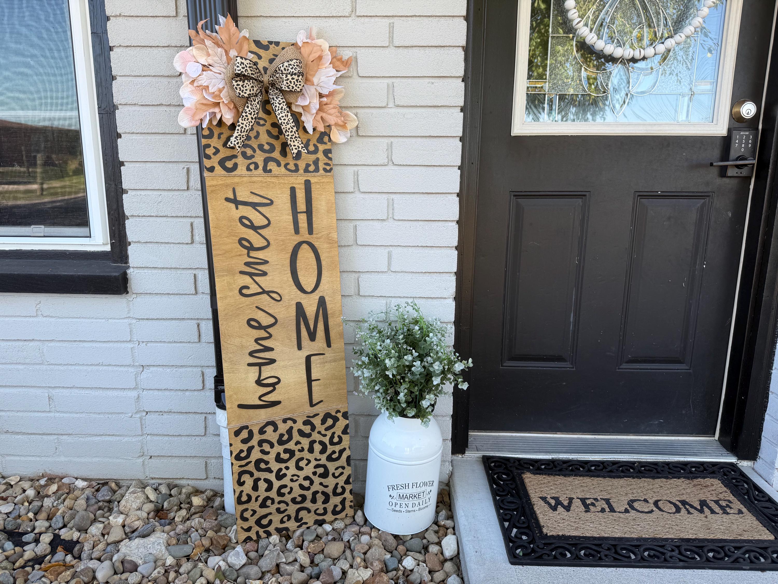 Leopard Print Porch Leaner - Etsy