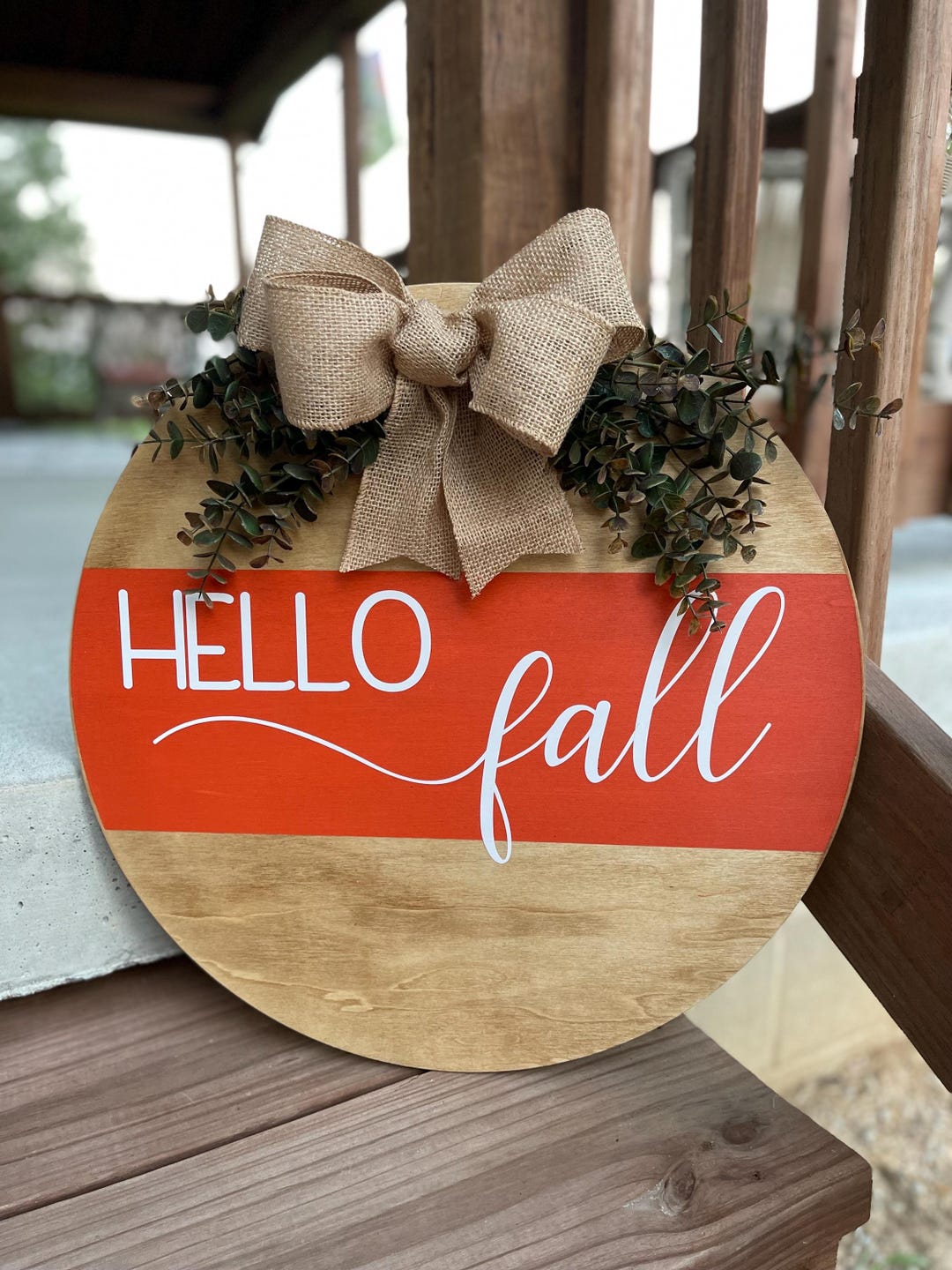 Hello Fall Door Hanger - Etsy