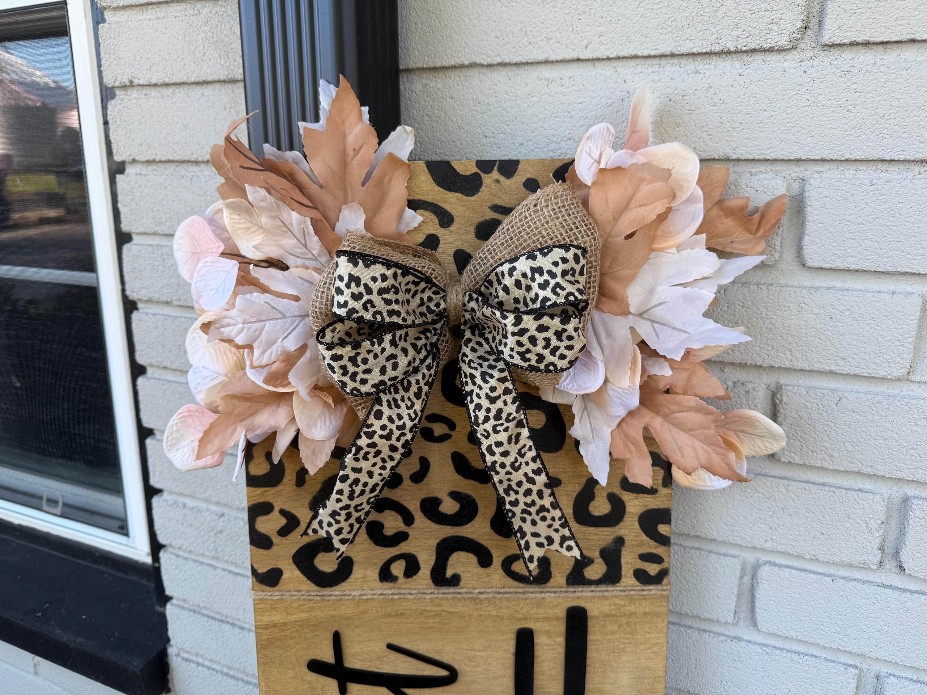 Leopard Print Porch Leaner - Etsy