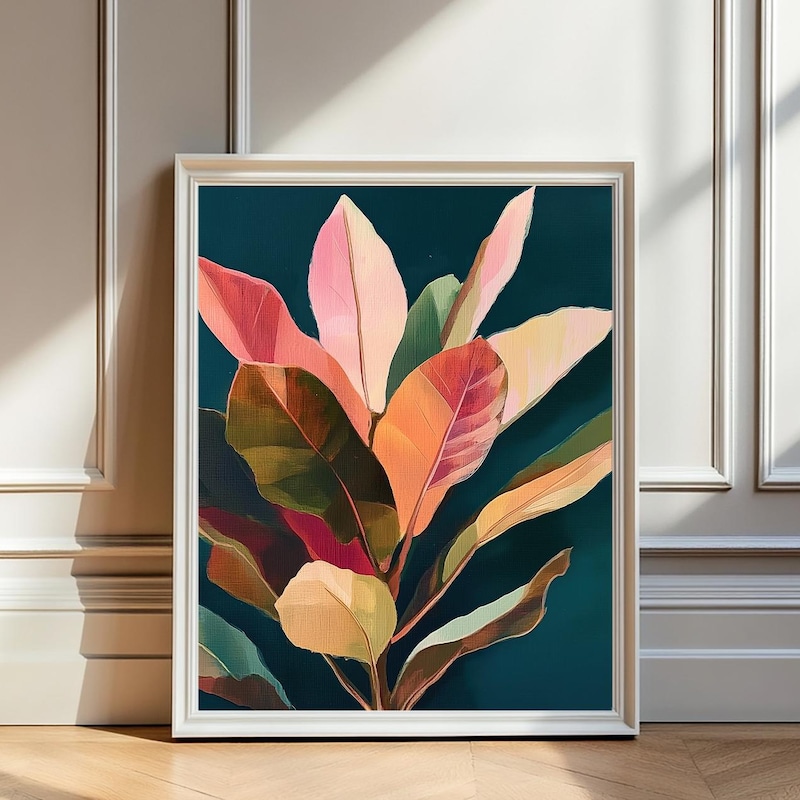 Abstract Leaf Art - Etsy