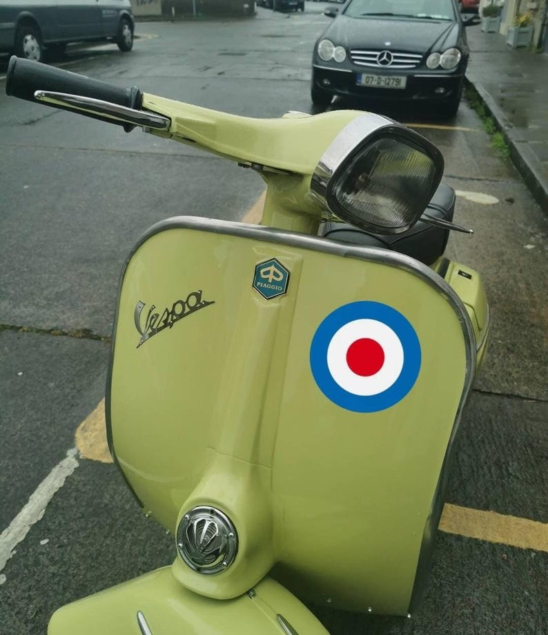 Target MOD Quadrophenia, 6 Stickers, Vinyl, Decal, the Who, Vespa ...