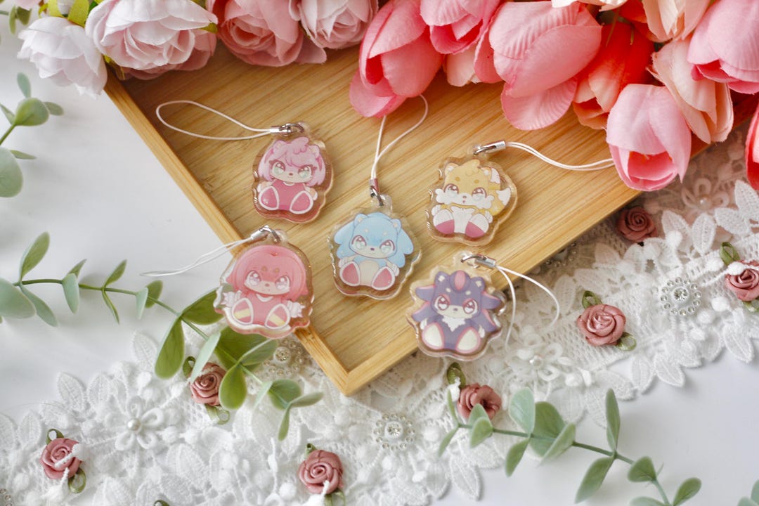 Cool Hedgehog Plushie Phone Acrylic Charms | Game Nostalgia | Epoxy ...