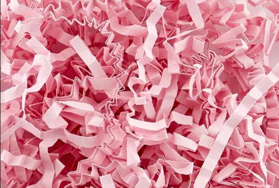 Light Pink Crinkle Cut Crinkle Paper Gift Basket Wrap Favor Box Shred ...