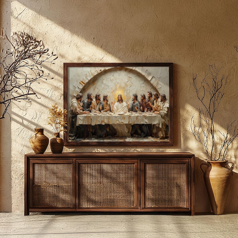 Last Supper Canvas Print, Religious Wall Art - Etsy