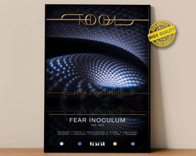 Tool Poster | Fear Inoculum Poster | Album Poster Prints | Wall Decor ...