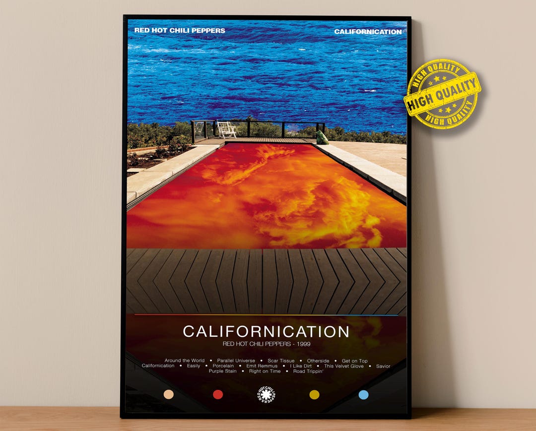 Red Hot Chili Peppers Poster | Californication Poster | Album Poster ...