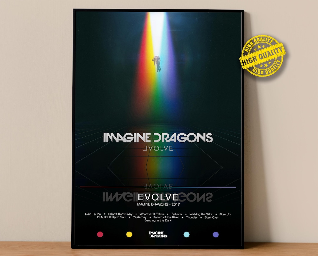 Imagine Dragons Poster | Evolve Poster | Album Poster Prints | Wall ...