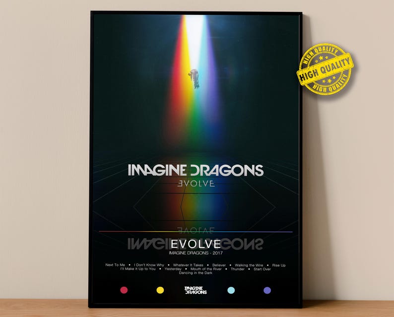Imagine Dragons Poster | Evolve Poster | Album Poster Prints | Wall ...