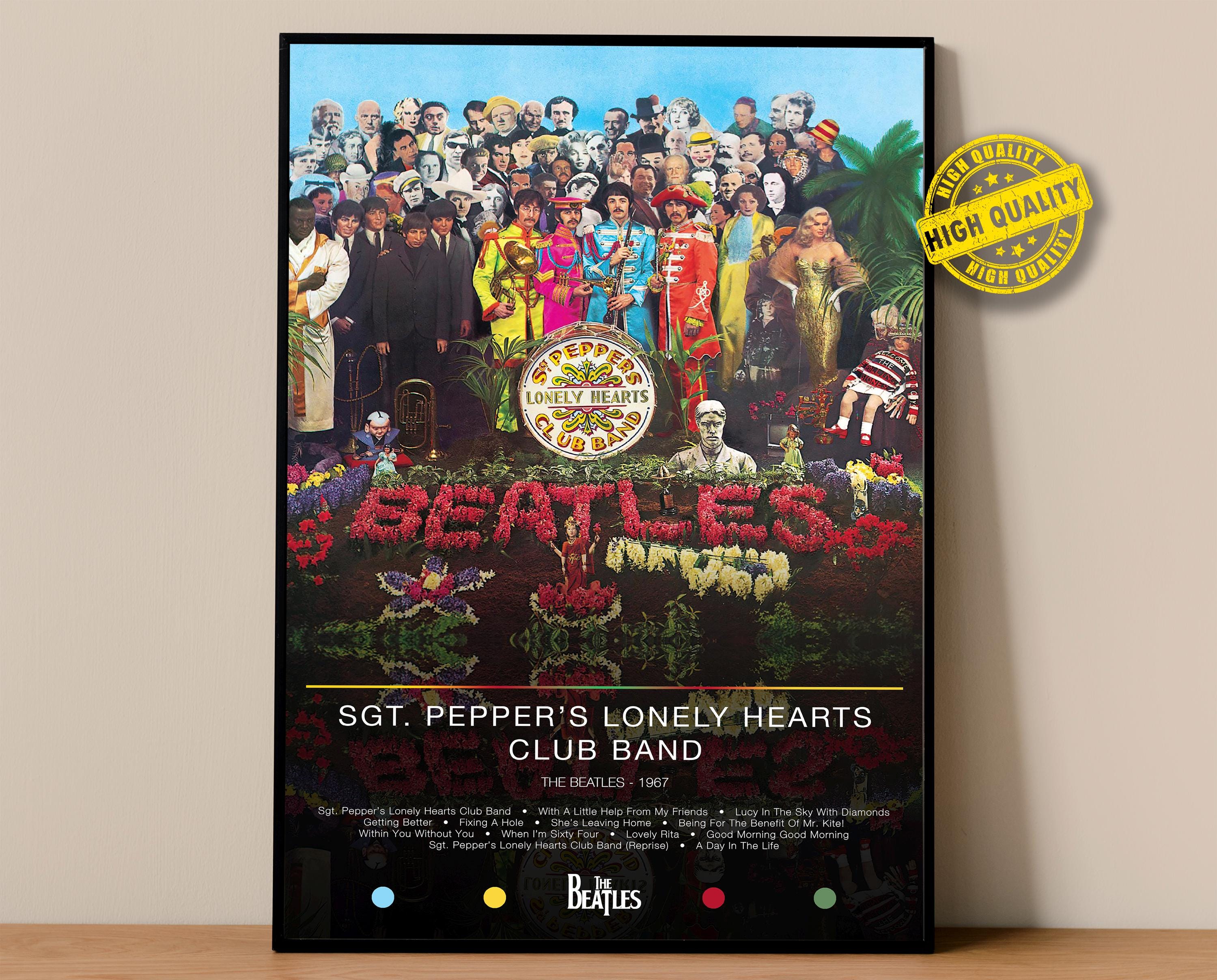 The Beatles Poster | Sgt. Pepper's Lonely Hearts Club Band Poster ...