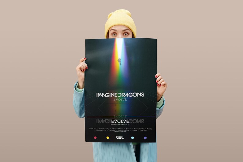 Imagine Dragons Poster | Evolve Poster | Album Poster Prints | Wall ...