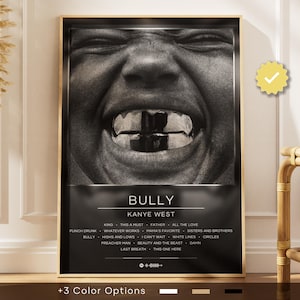 Kanye West Poster Bully - Etsy