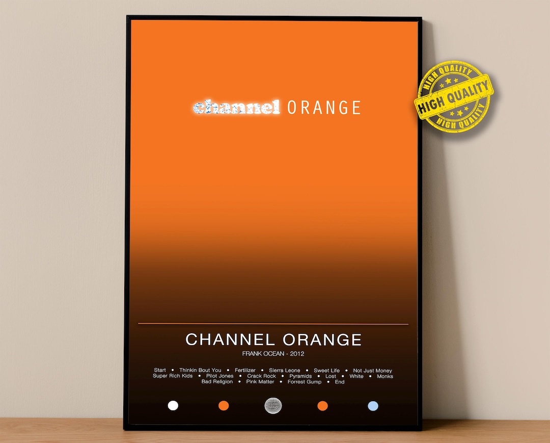 Frank Ocean Poster | Channel ORANGE Poster | Album Poster Prints | Wall ...