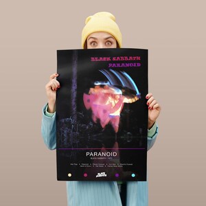 Black Sabbath Poster Paranoid Poster Album Poster Prints Wall Decor ...