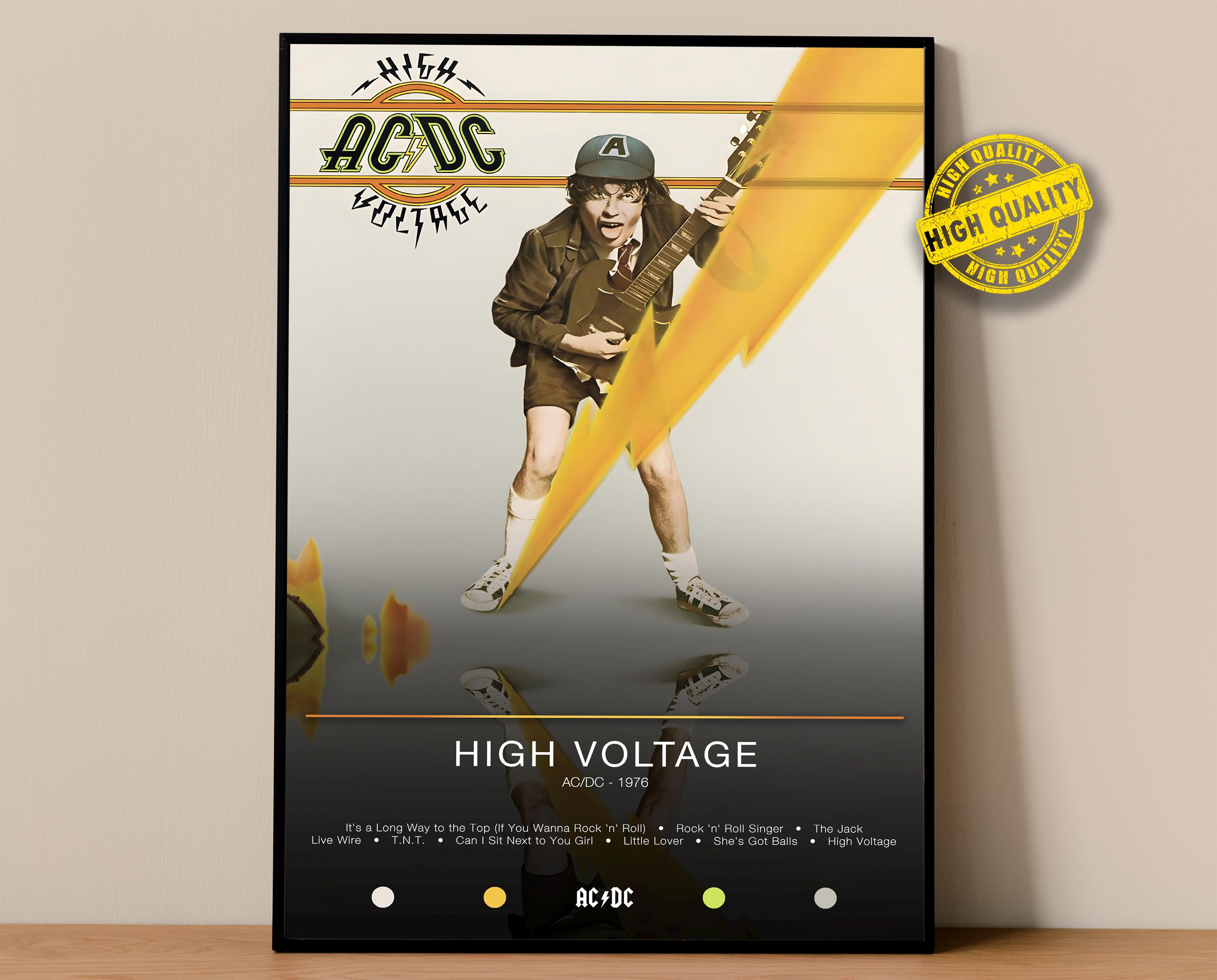 AC/DC Poster High Voltage Poster Album Poster Prints Wall Decor Posters ...